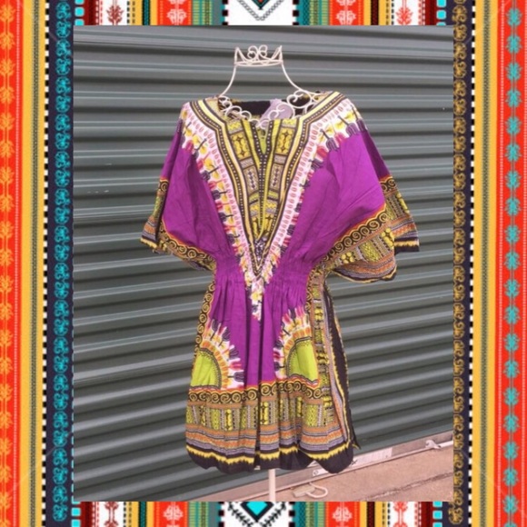 Calabar Market | Tops | Dashiki Purple Black Panther Wakanda | Poshmark